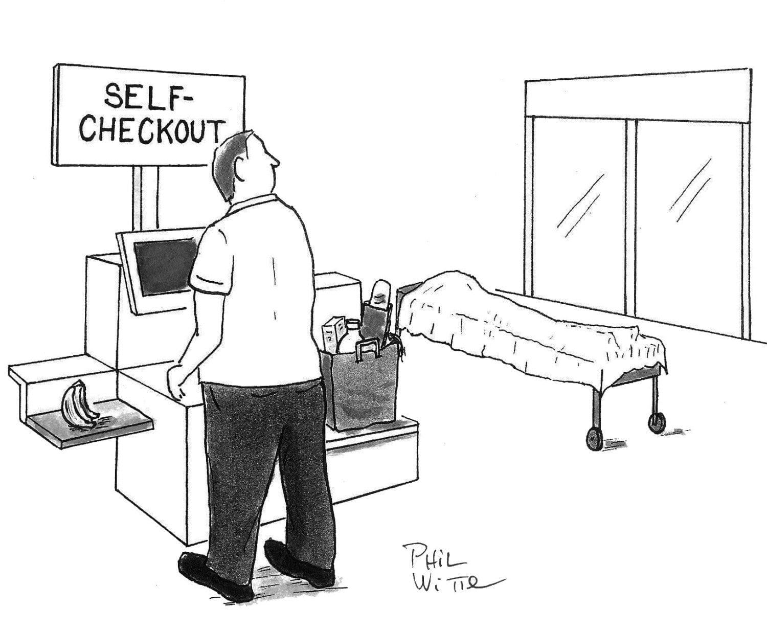 CARTOON: Self-Checkout – Weekly Humorist