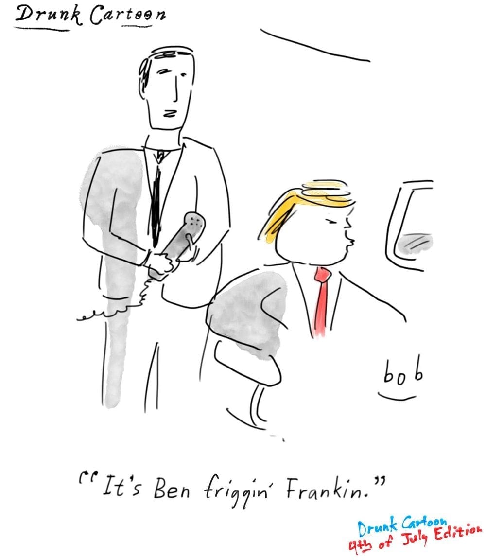 Drunk Cartoon: Founding Fathers – Weekly Humorist