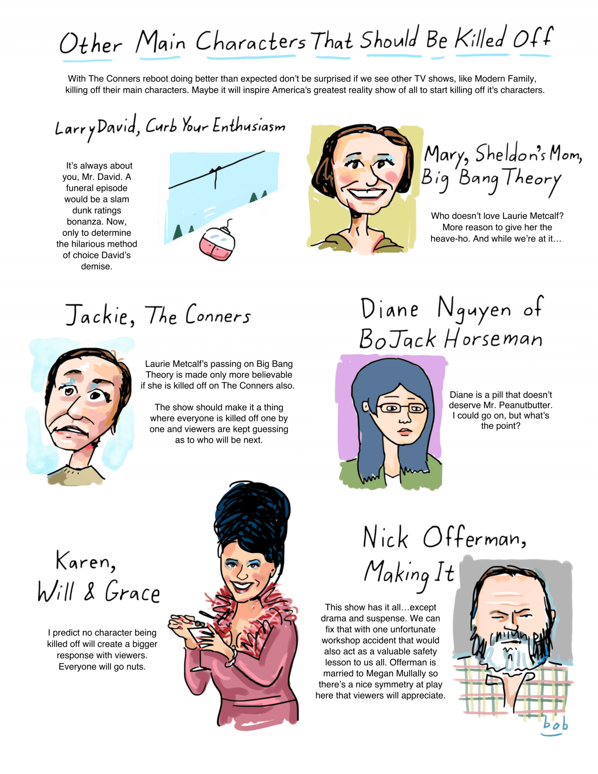 Other Main Characters That Should Be Killed Off – Weekly Humorist