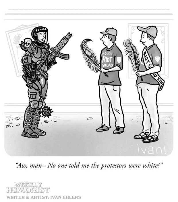 CARTOON: Riot Geared | Weekly Humorist