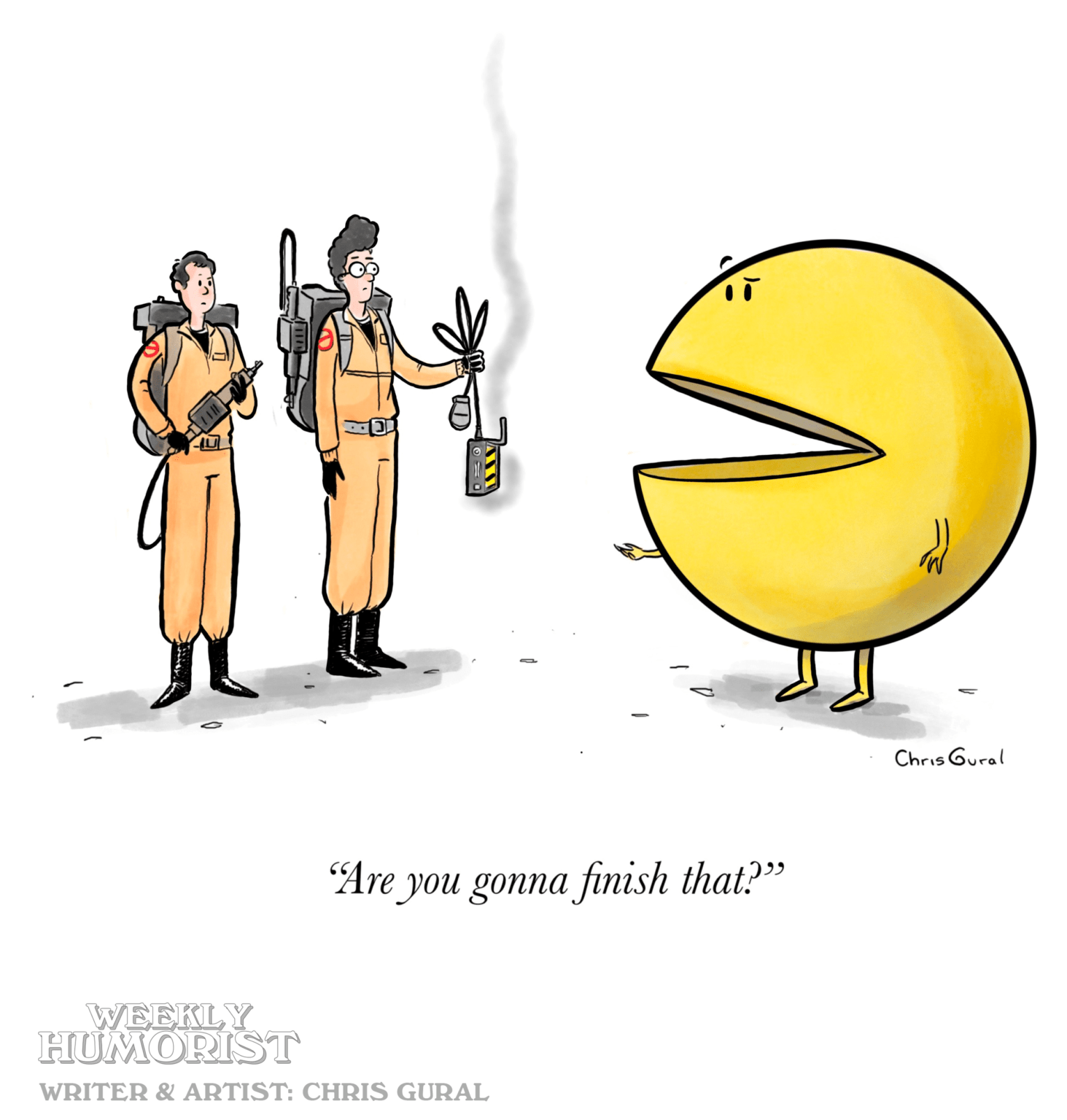 CARTOON: Ghostbusters Meet Pac-Man – Weekly Humorist