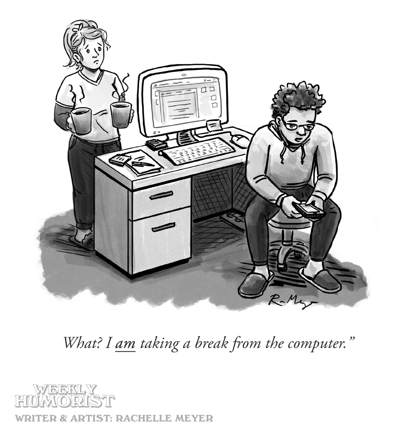 CARTOON: Screen Time – Weekly Humorist
