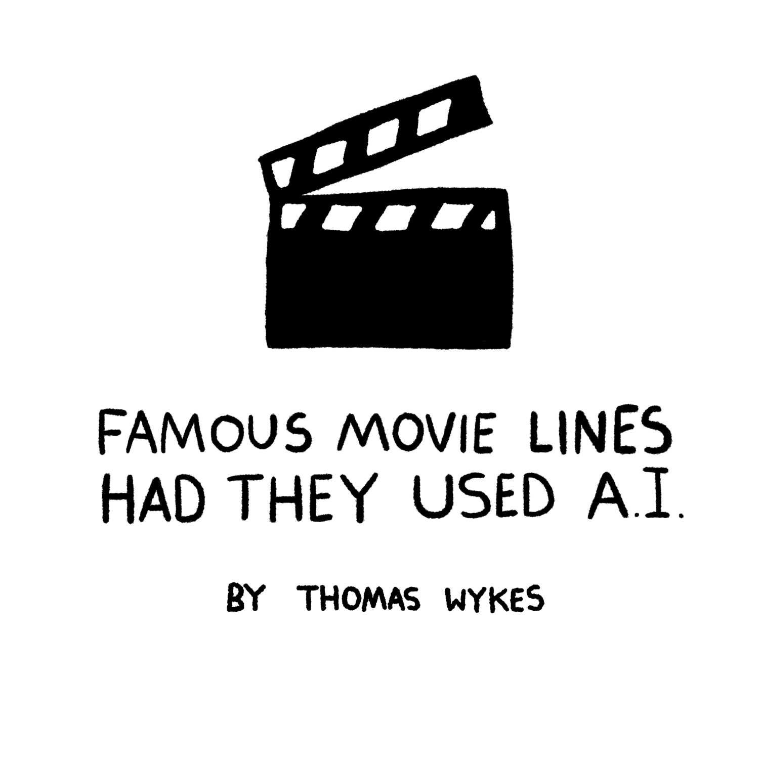 Famous Movie Lines Had They Used A.I. – Weekly Humorist