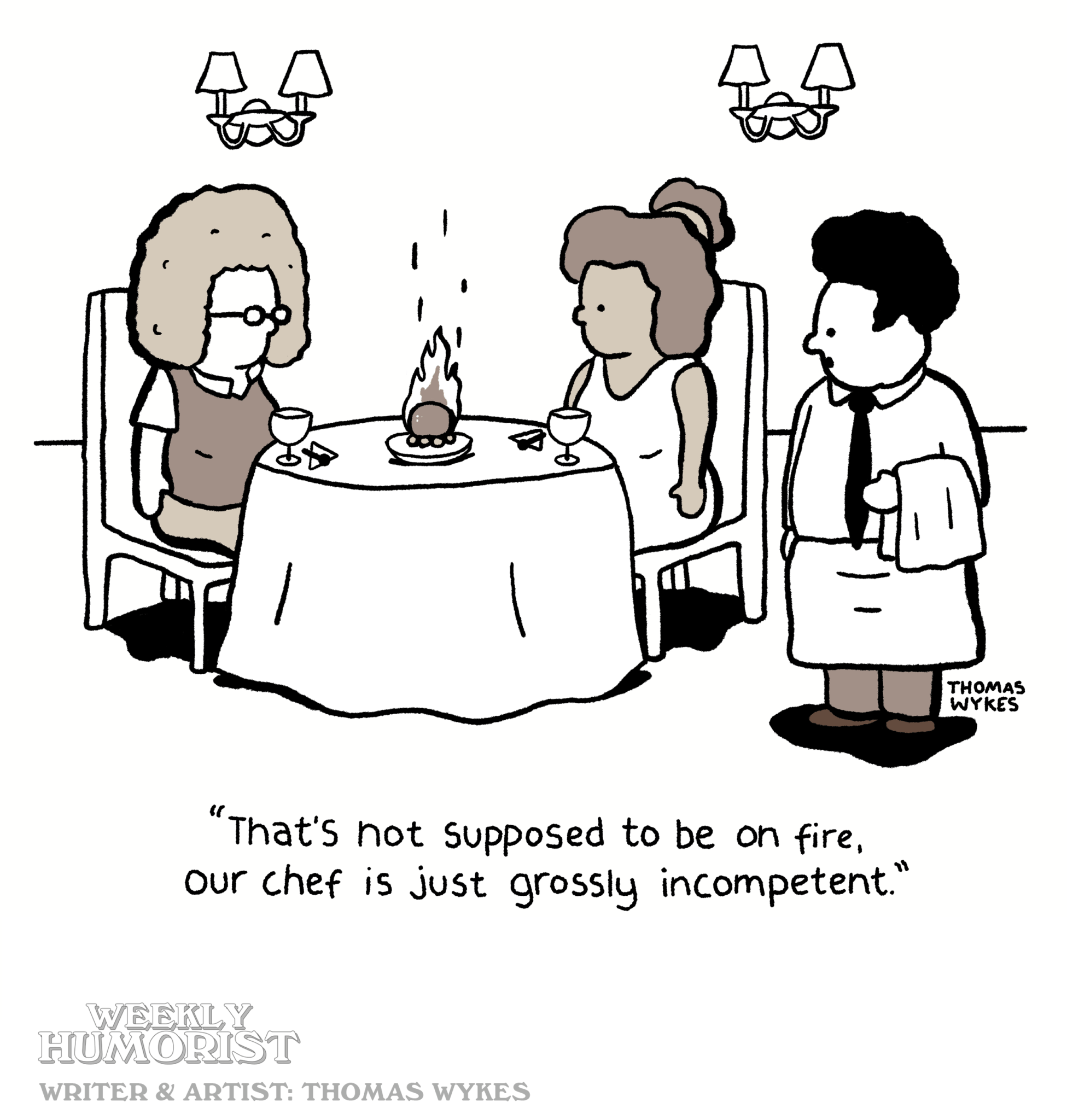 CARTOON: Flambé Fiasco – Weekly Humorist