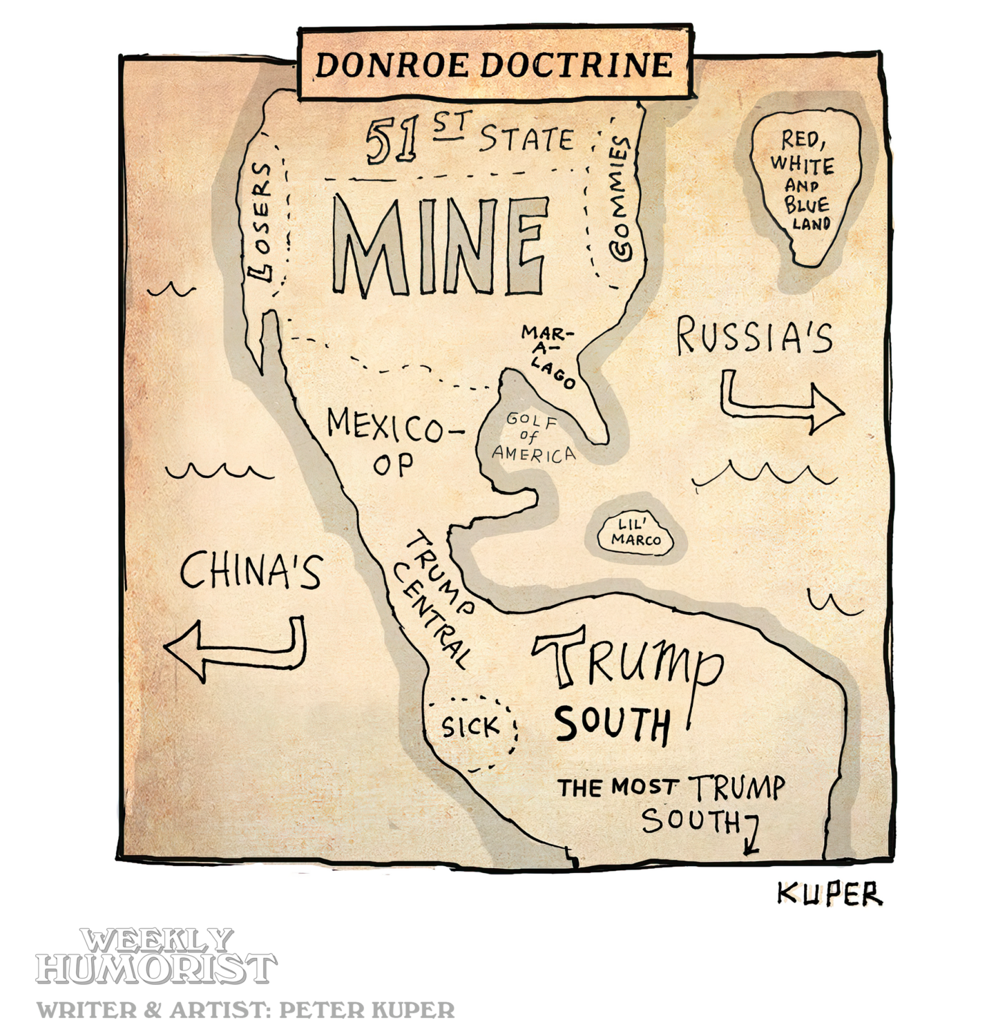 CARTOON: Donroe Doctrine – Weekly Humorist